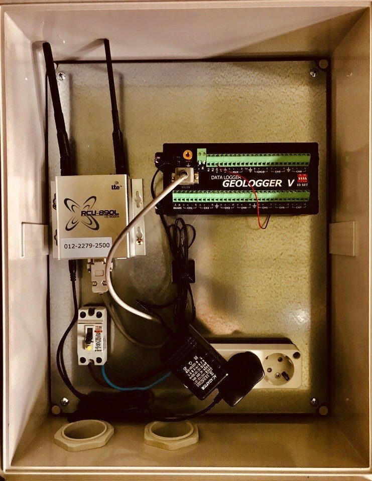 데이터로거 Lte 모뎀, 배선도 – (주)동아지반 – DongA-Geovan