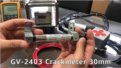 GV-2403EL Crack Gauge 30mm ; How to use – (주)동아지반 – DongA-Geovan